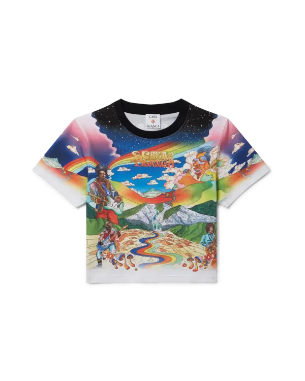 Casablanca La Musique Cropped T-shirt - Multicolor