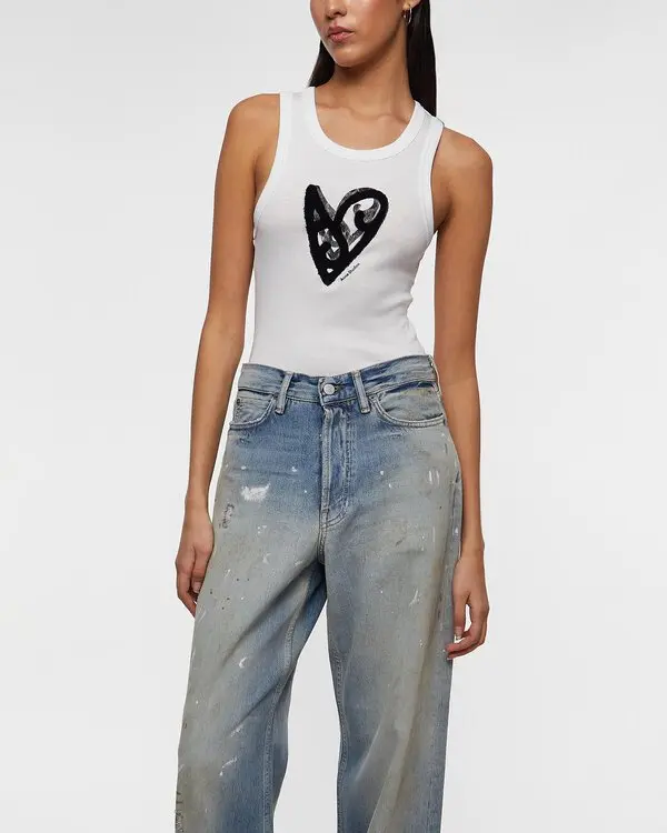 Acne Studios Heart Logo Top