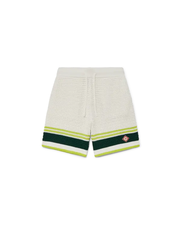 Casablanca Tennis Crochet Shorts - Multicolor