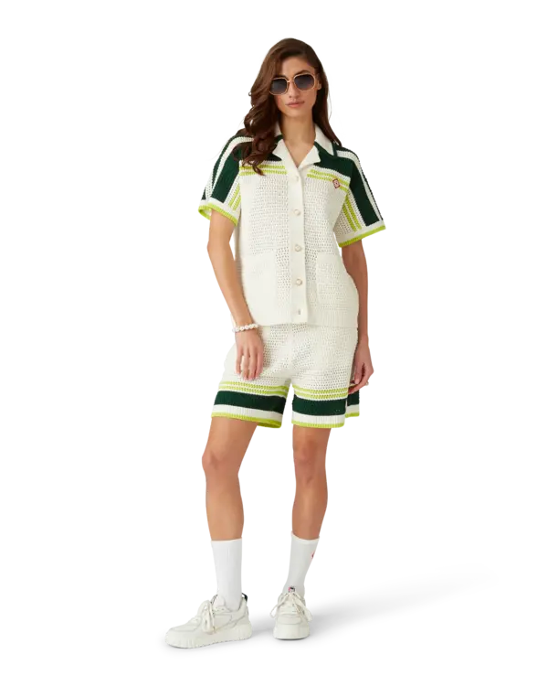Casablanca Tennis Crochet Shorts - Multicolor
