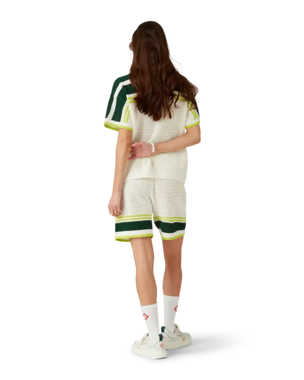 Casablanca Tennis Crochet Shorts - Multicolor