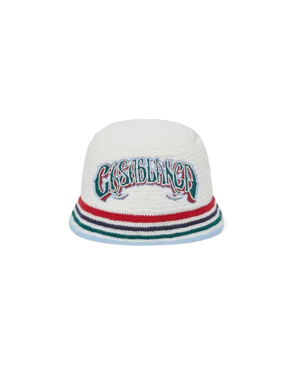 Casablanca Gothic Crochet Bucket Hat - Multicolor