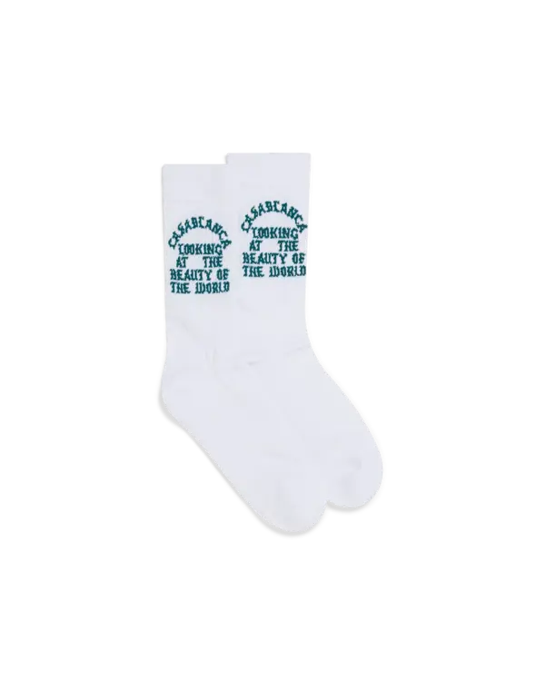 Casablanca Beauty Of The World Socks - White