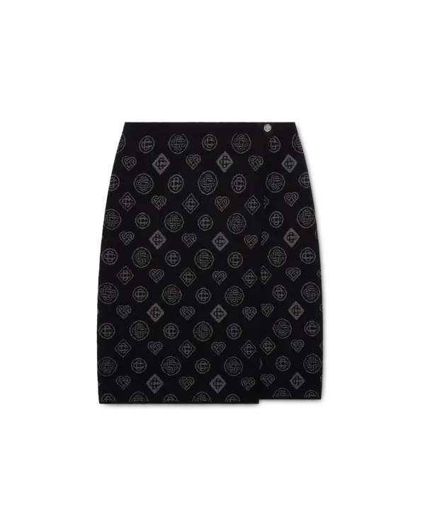 Casablanca Monogram Jacquard Midi Skirt