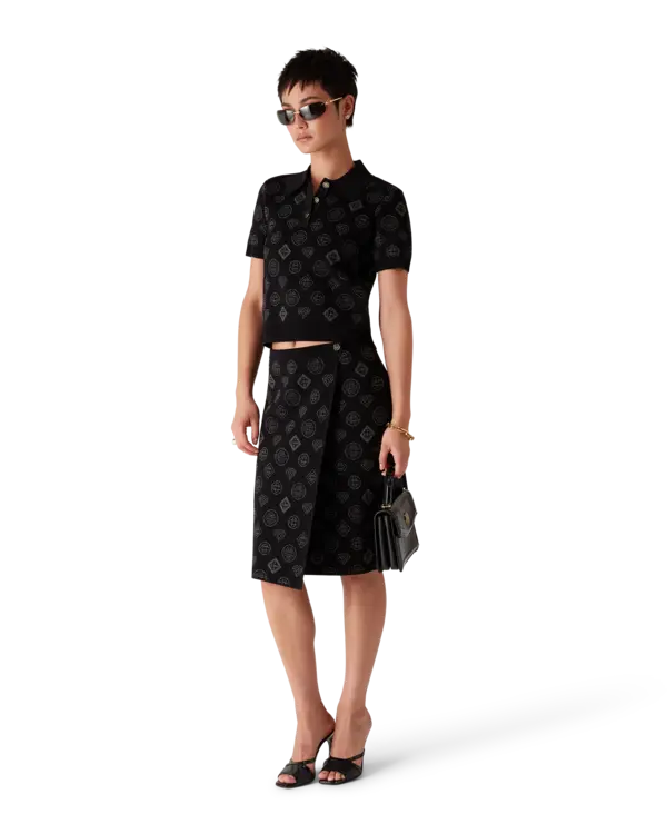 Casablanca Monogram Jacquard Midi Skirt
