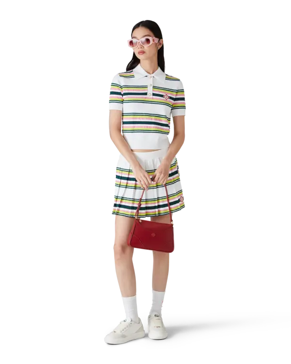 Casablanca Stripe Polo Shirt - Green