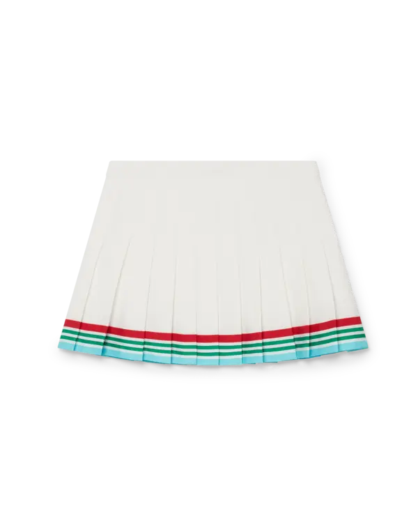Casablanca Casa Way World Series Pleated Mini Skirt - Blue