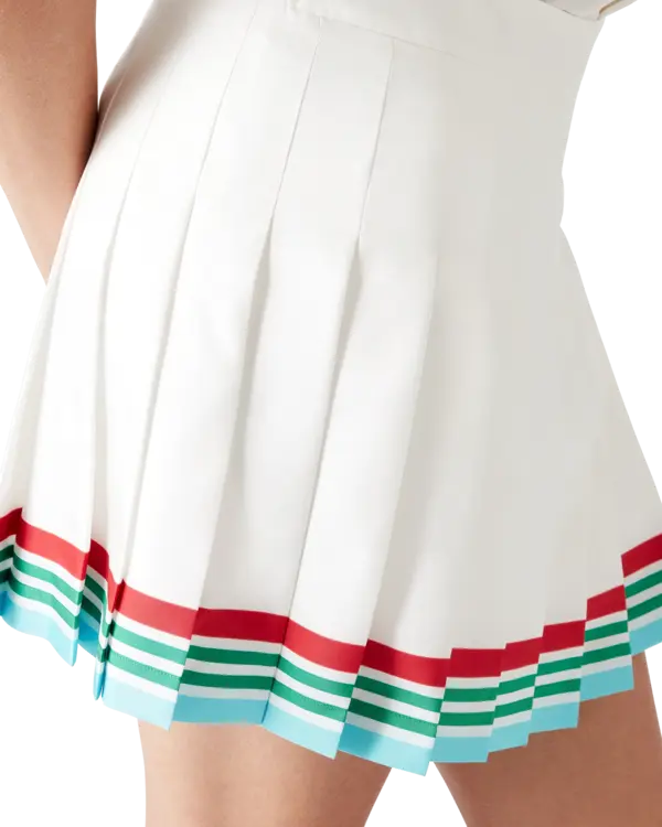 Casablanca Casa Way World Series Pleated Mini Skirt - Blue