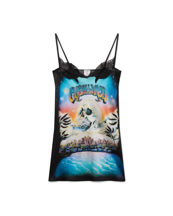 Casablanca La Premonition Lace Slip Dress - Multicolor