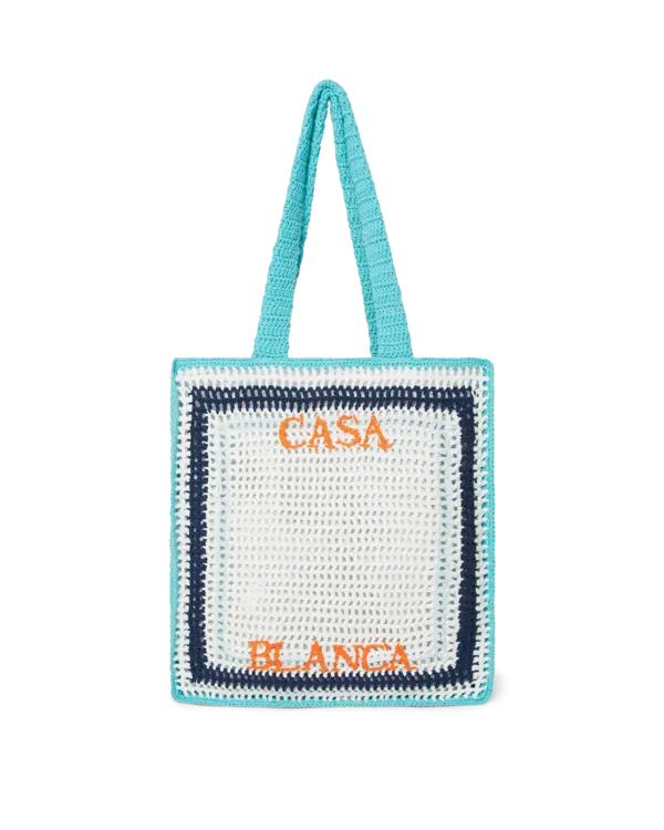 Casablanca Stripe Crochet Tote - Multicolor