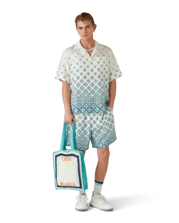 Casablanca Stripe Crochet Tote - Multicolor