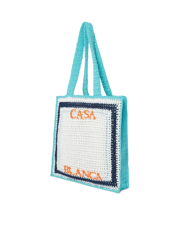 Casablanca Stripe Crochet Tote - Multicolor