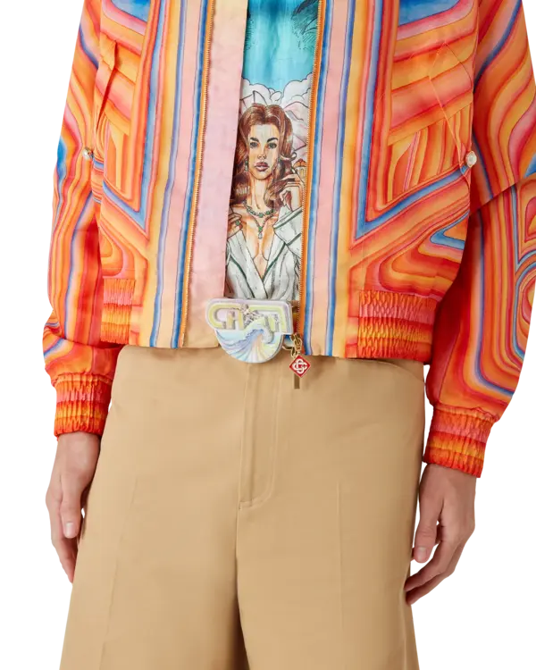 Casablanca Surf Trip Calf Leather Belt