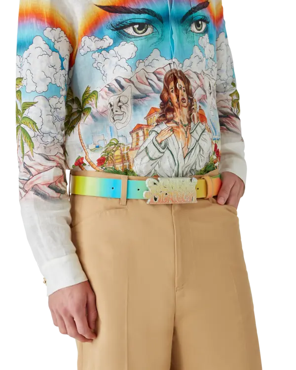 Casablanca La Musique Leather Belt
