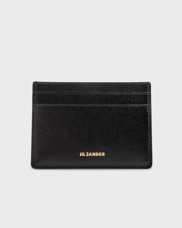 JIL SANDER Credit Card Holder Leather - Black