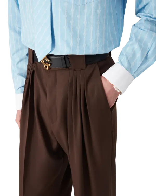 Casablanca Wool Five-pleat Trousers