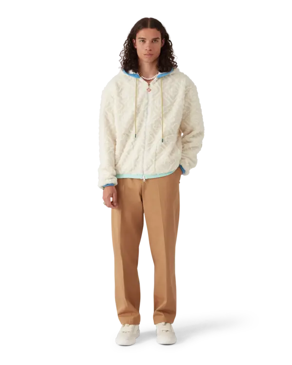 Casablanca Monogram Jacquard Fleece Jacket - Multicolor