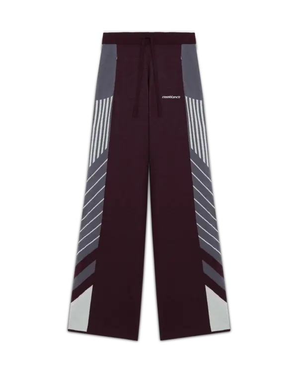 Casablanca Diagonal Tennis Merino Trousers - Multicolor