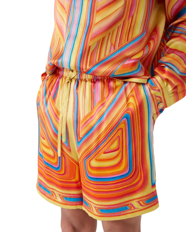 Casablanca Low Rider Silk Shorts