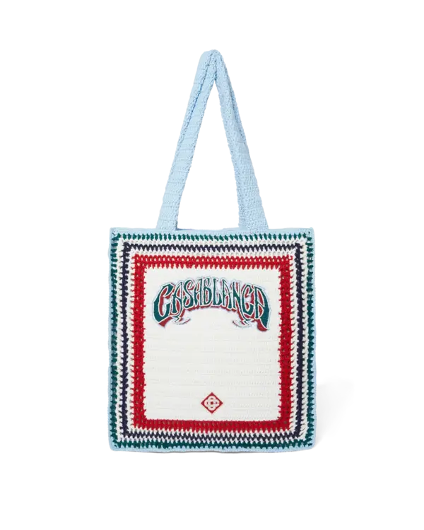Casablanca Gothic Crochet Tote - Multicolor