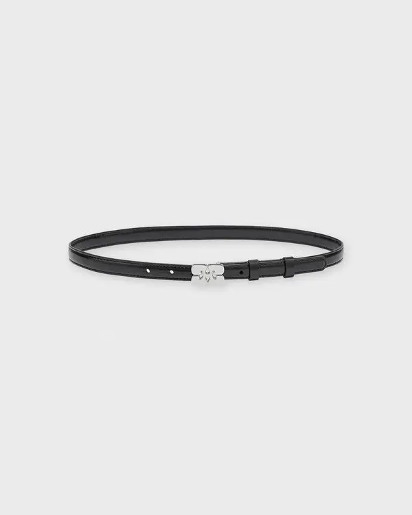 GANNI Kat Small Patent Belt - Black