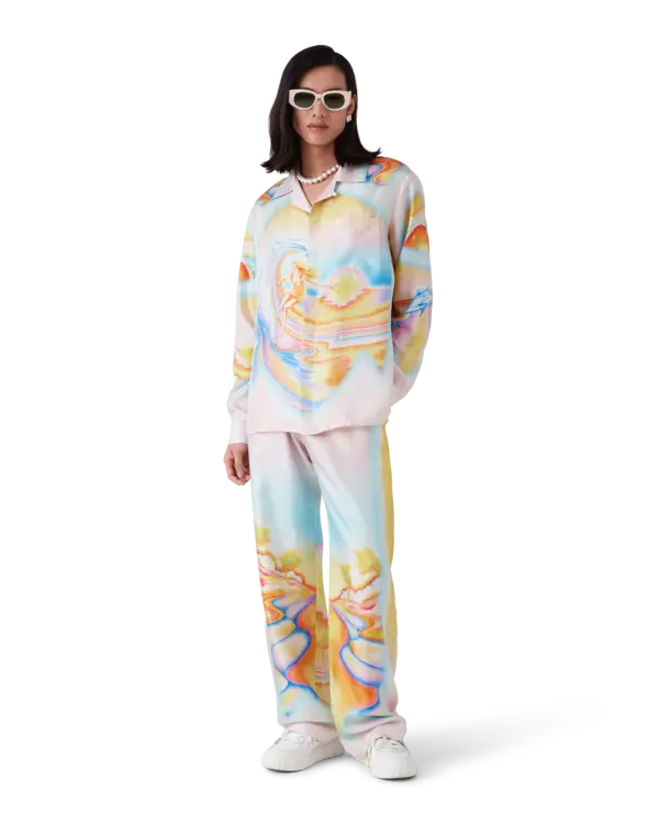 Casablanca Psychedelic Nirvana Silk Trousers