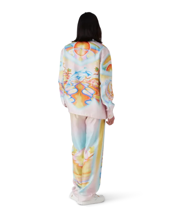Casablanca Psychedelic Nirvana Silk Trousers