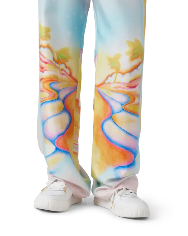 Casablanca Psychedelic Nirvana Silk Trousers