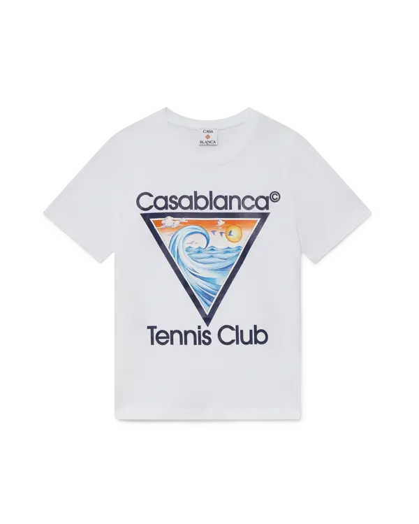 Casablanca Tennis Club Icon Short Sleeve T-shirt - Multicolor