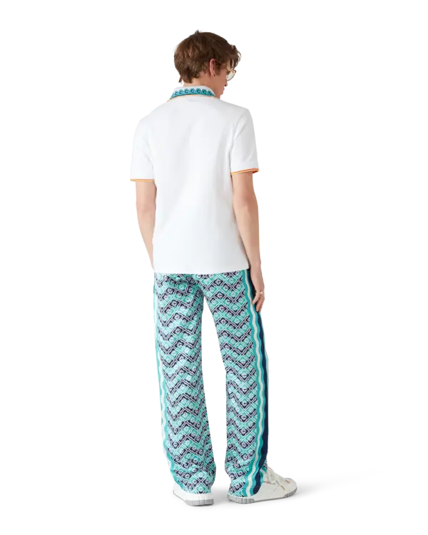 Casablanca Monogram Wave Silk Trousers