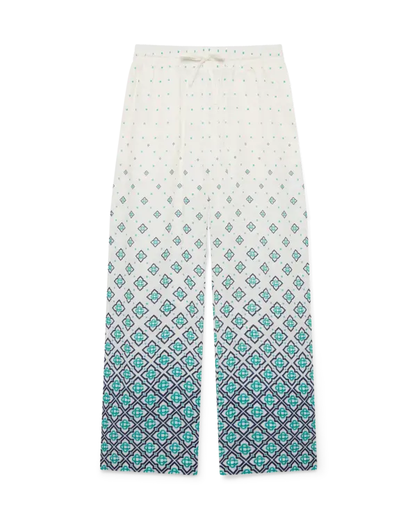 Casablanca Gradient Monogram Linen Trousers - Multicolor
