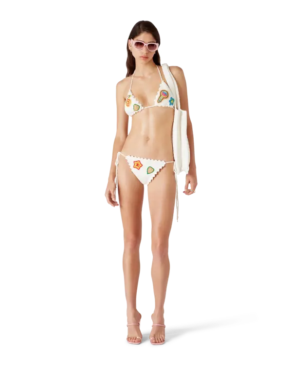 Casablanca Motif Crochet Bikini Top