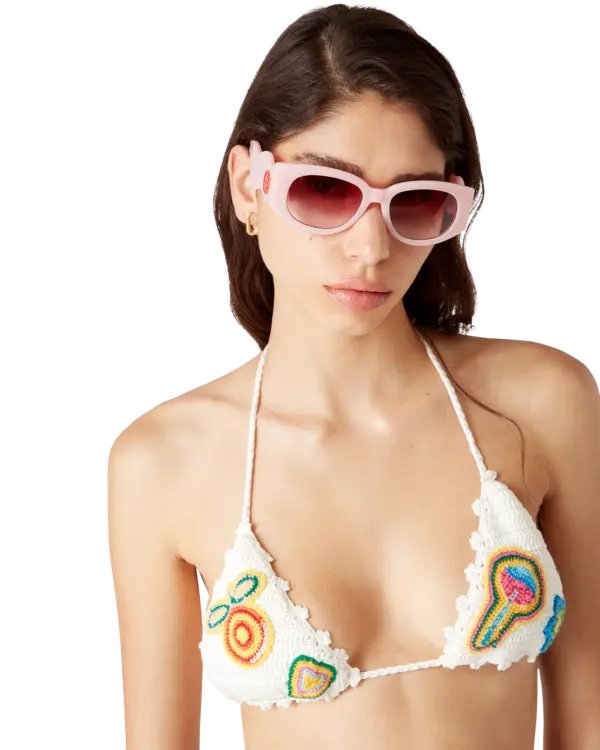 Casablanca Motif Crochet Bikini Top