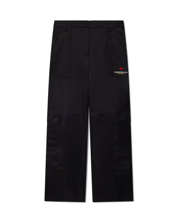 Casablanca Nylon And Satin Mountain Camo Cargo Trousers - Multicolor