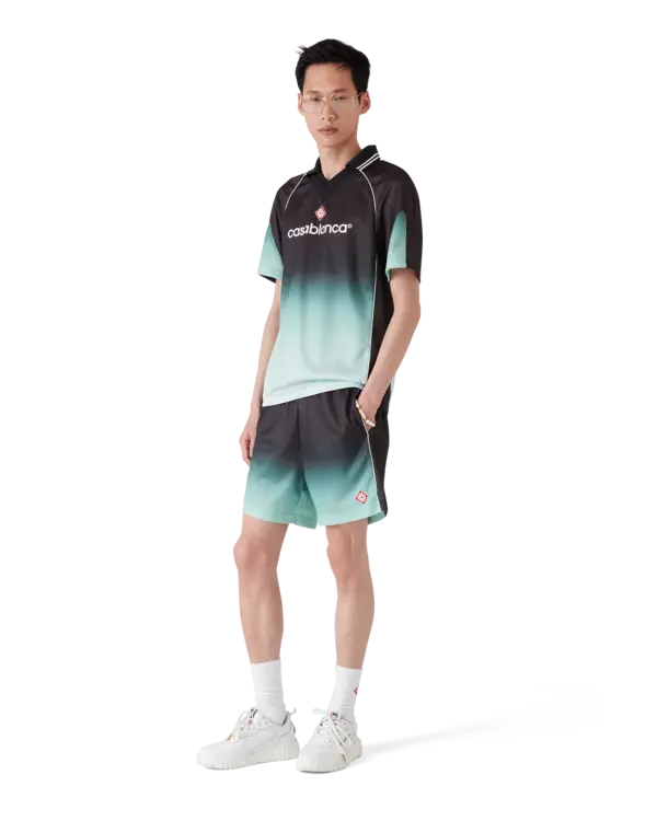 Casablanca Gradient Monogram Jacquard Football Shorts