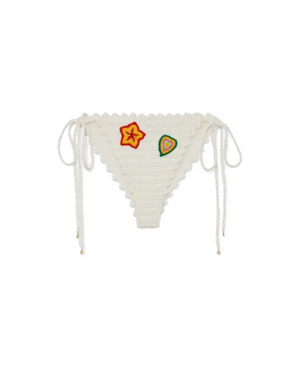 Casablanca Motif Crochet Bikini Bottom - Multicolor