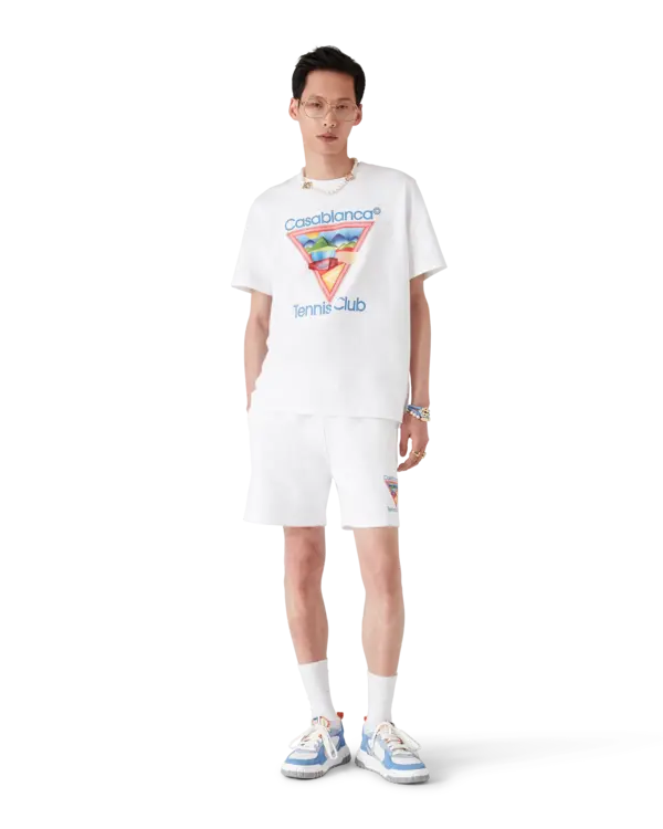 Casablanca Tennis Club Icon Short Sleeve T-shirt - Multicolor