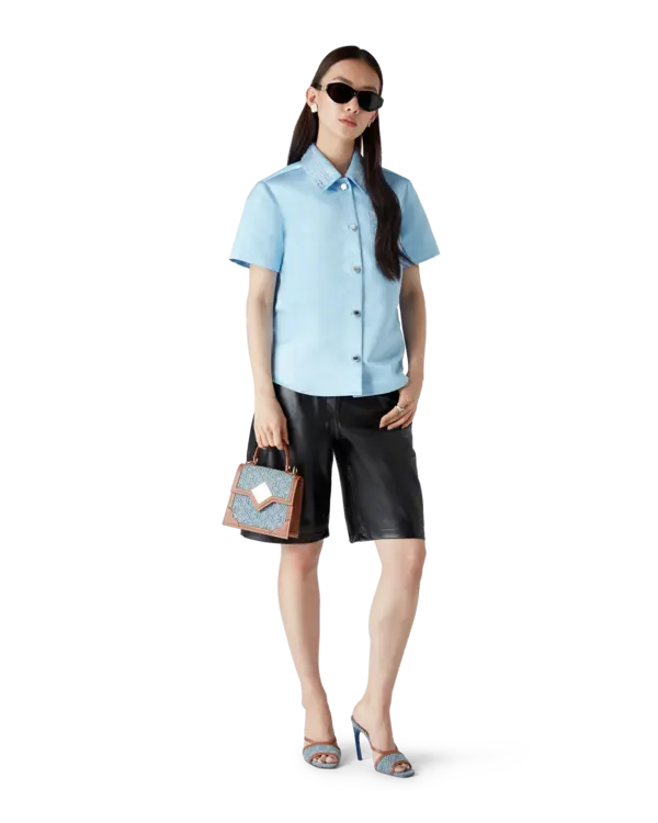 Casablanca Satin Short Sleeve Shirt
