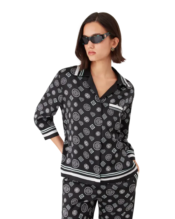 Casablanca Monogram Pyjama Silk Sat