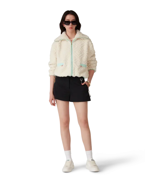 Casablanca Monogram Jacquard Fleece Jacket - Multicolor