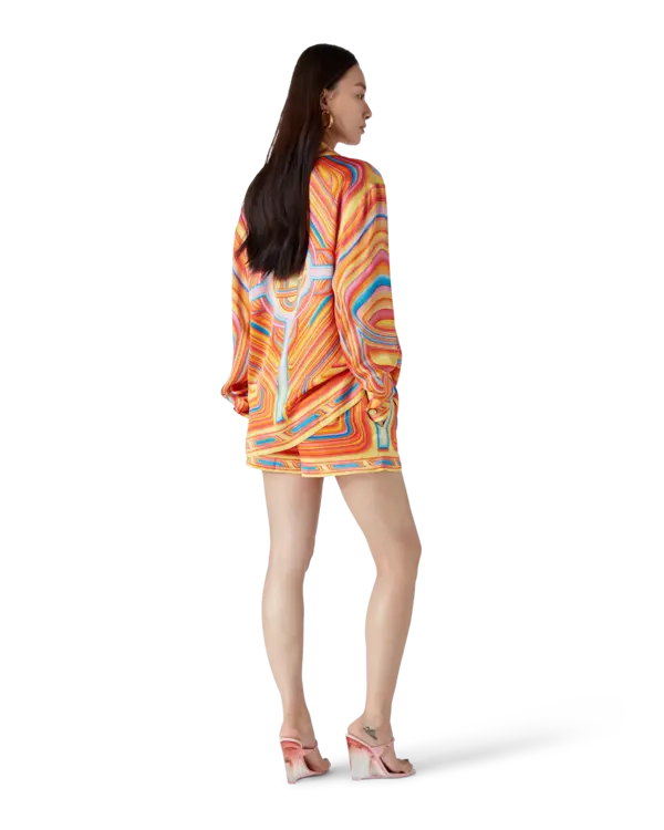 Casablanca Low Rider Silk Shorts - Multicolor