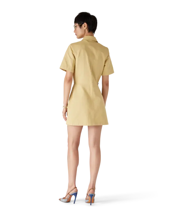 Casablanca Cotton Monogram Jacquard Mini Dress - Multicolor
