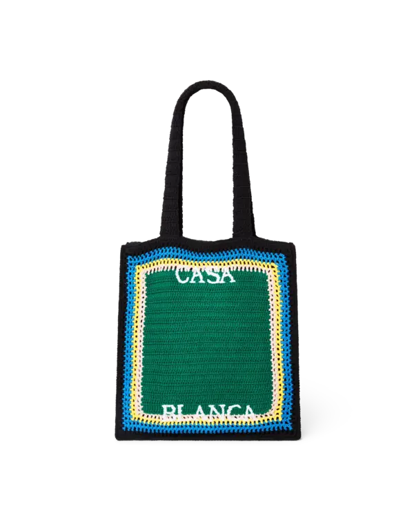 Casablanca Stripe Crochet Tote - Multicolor