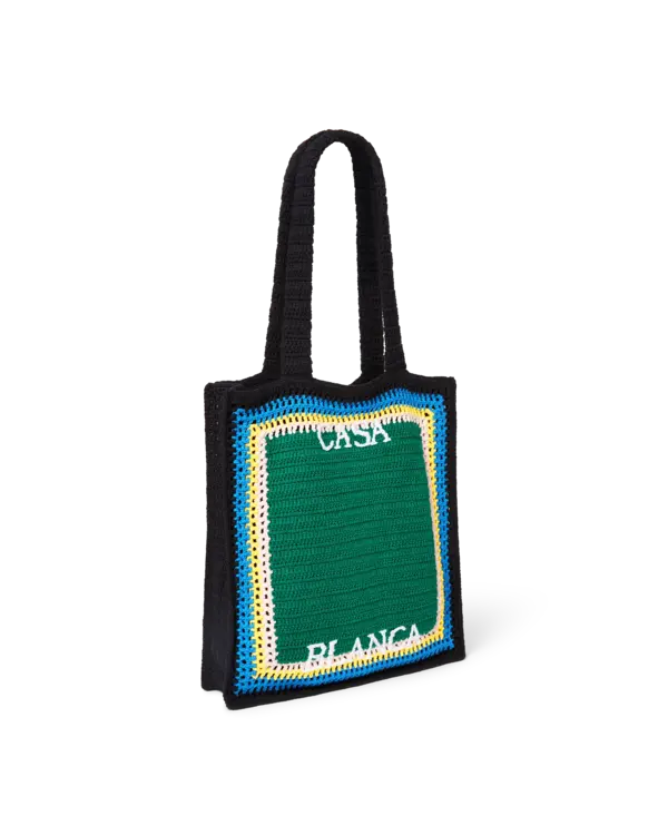 Casablanca Stripe Crochet Tote - Multicolor