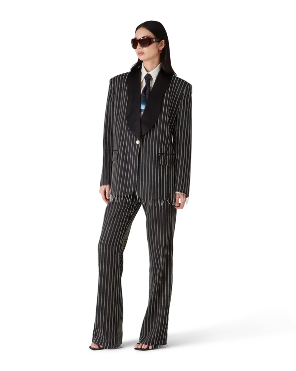 Casablanca Crystal-embellished Tailored Trousers