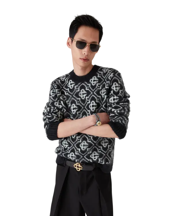 Casablanca Monogram Mohair Jumper
