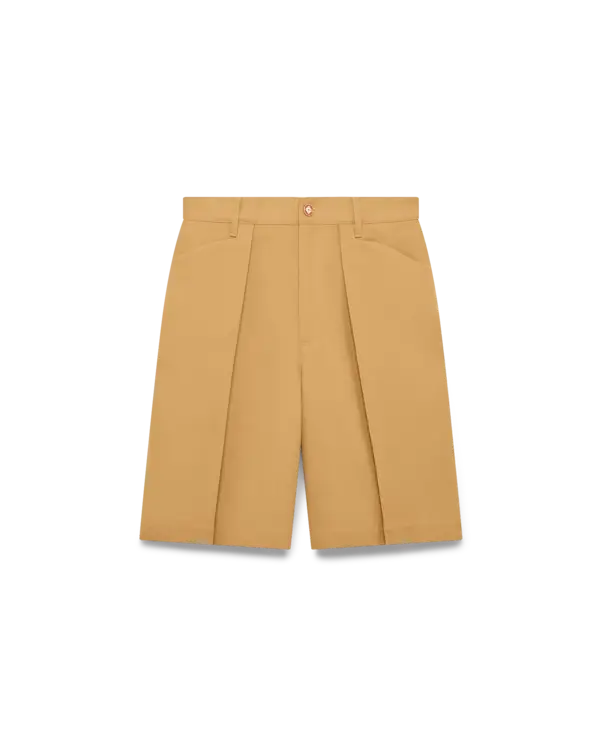 Casablanca Wool Pleated Relaxed Shorts - Multicolor