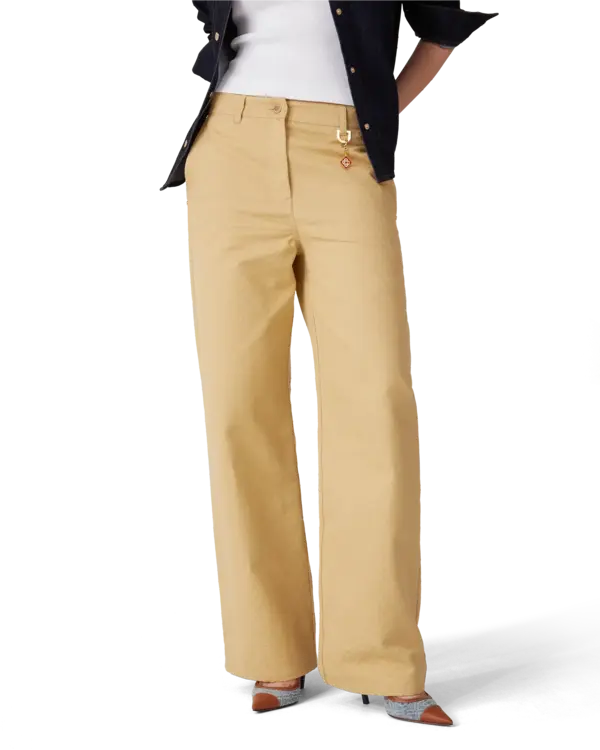 Casablanca Cotton Monogram Jacquard Trousers - Multicolor