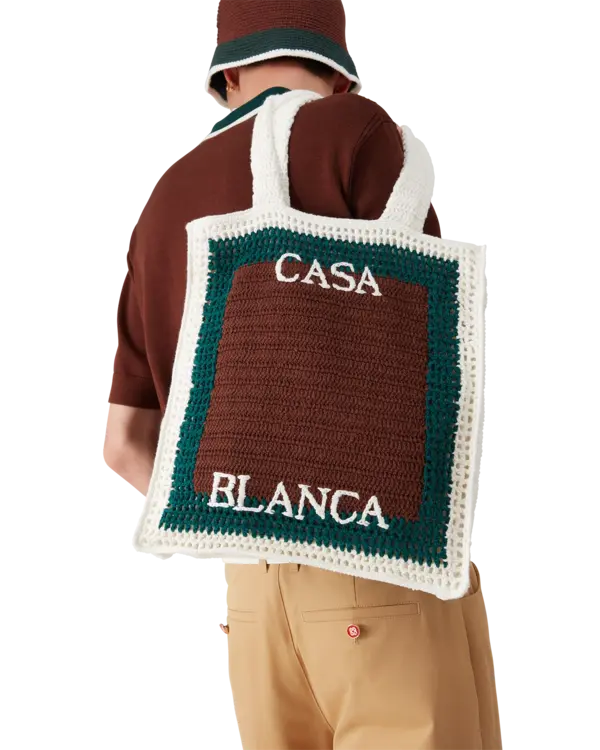 Casablanca Stripe Crochet Bag - Multicolor