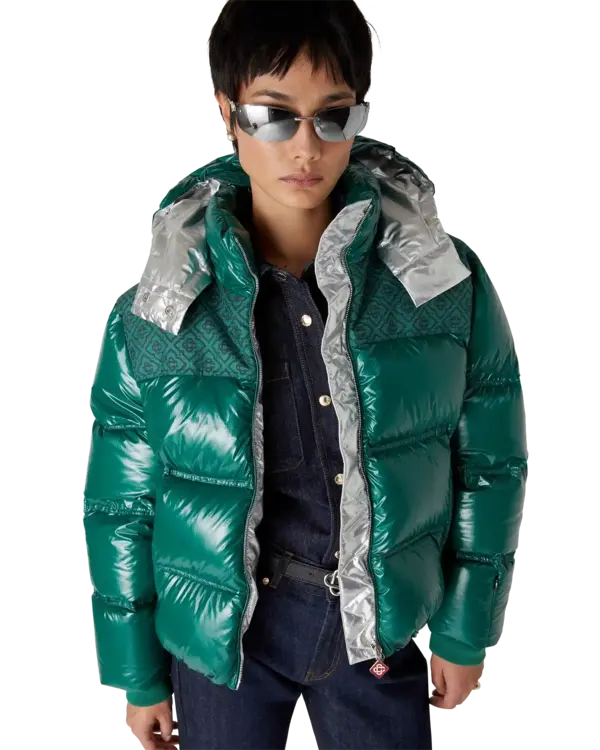 Casablanca Nylon Puffer Down Jacket - Multicolor